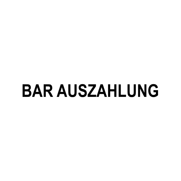 Stempel mit Text ️ BAR AUSZAHLUNG » Stempel Malter