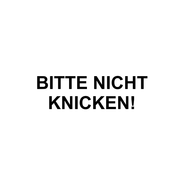Stempel mit Text ️ BITTE NICHT KNICKEN » Stempel Malter